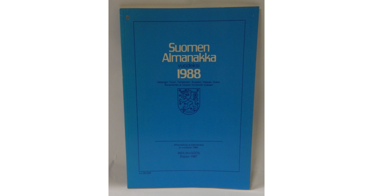 Suomen Almanakka 1988 | monenlaista.fi